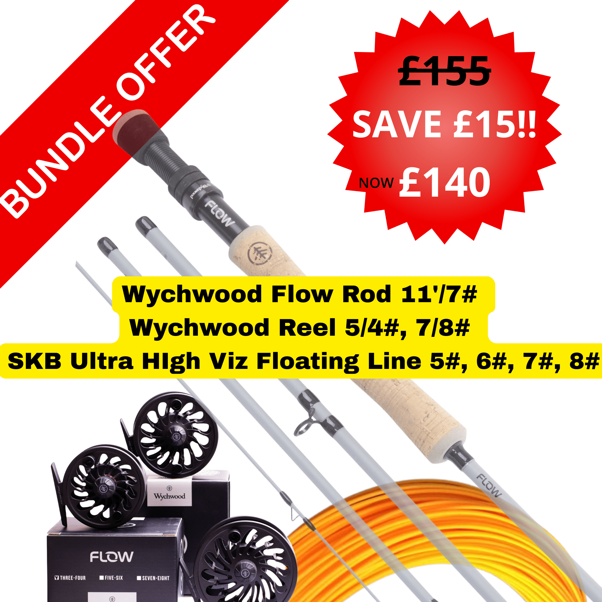 Wychwood Flow Rod 11'/7# Bundle - SKB Fishing Gear
